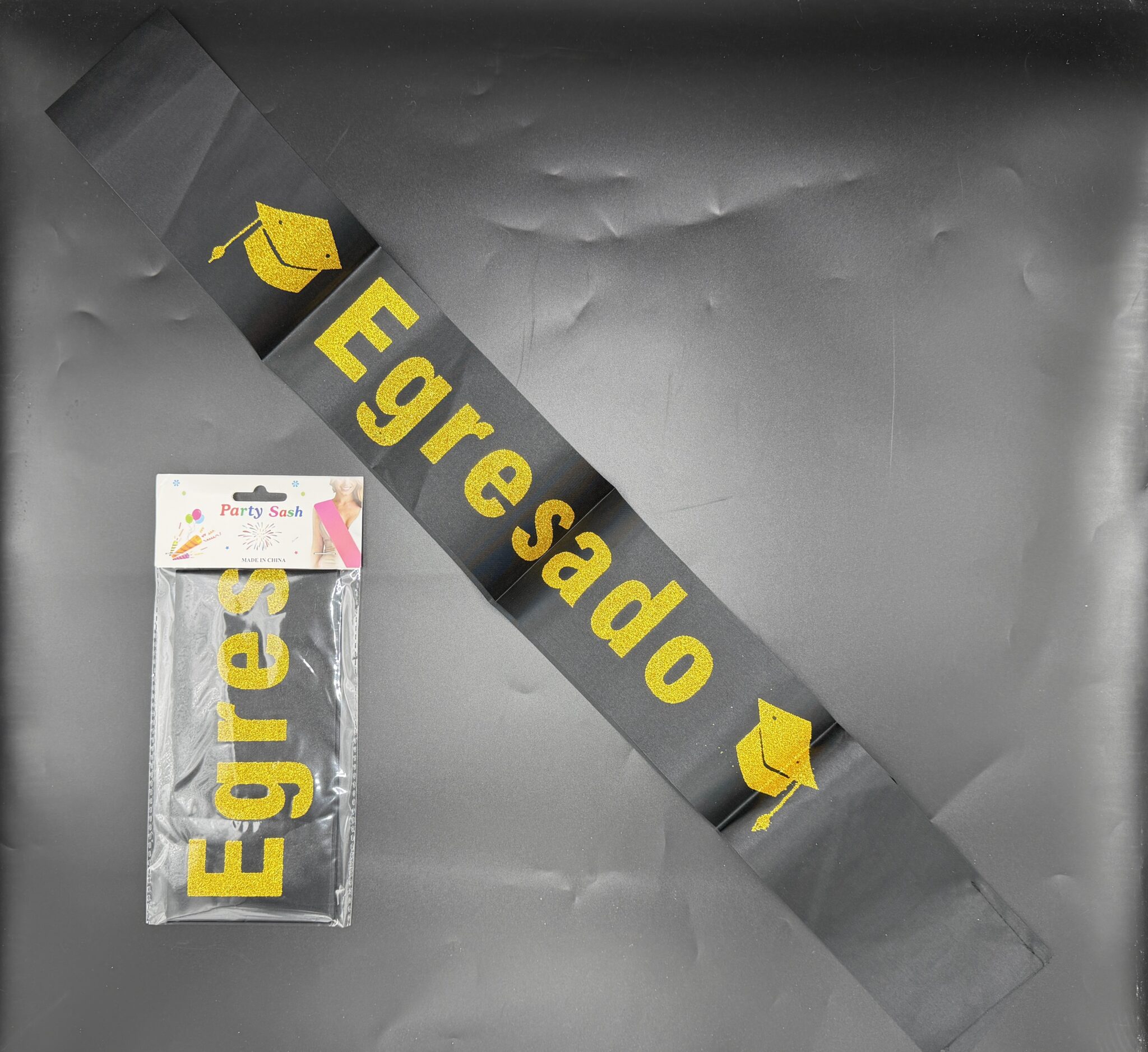 Banda "Egresados" 9,5*160 cm*12U - Cotillon Yang