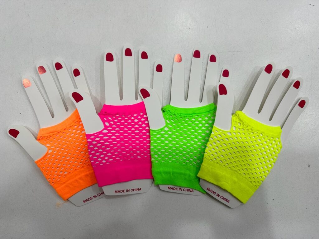 Guante Fluor Corto de Red Miton*12U - Cotillon Yang