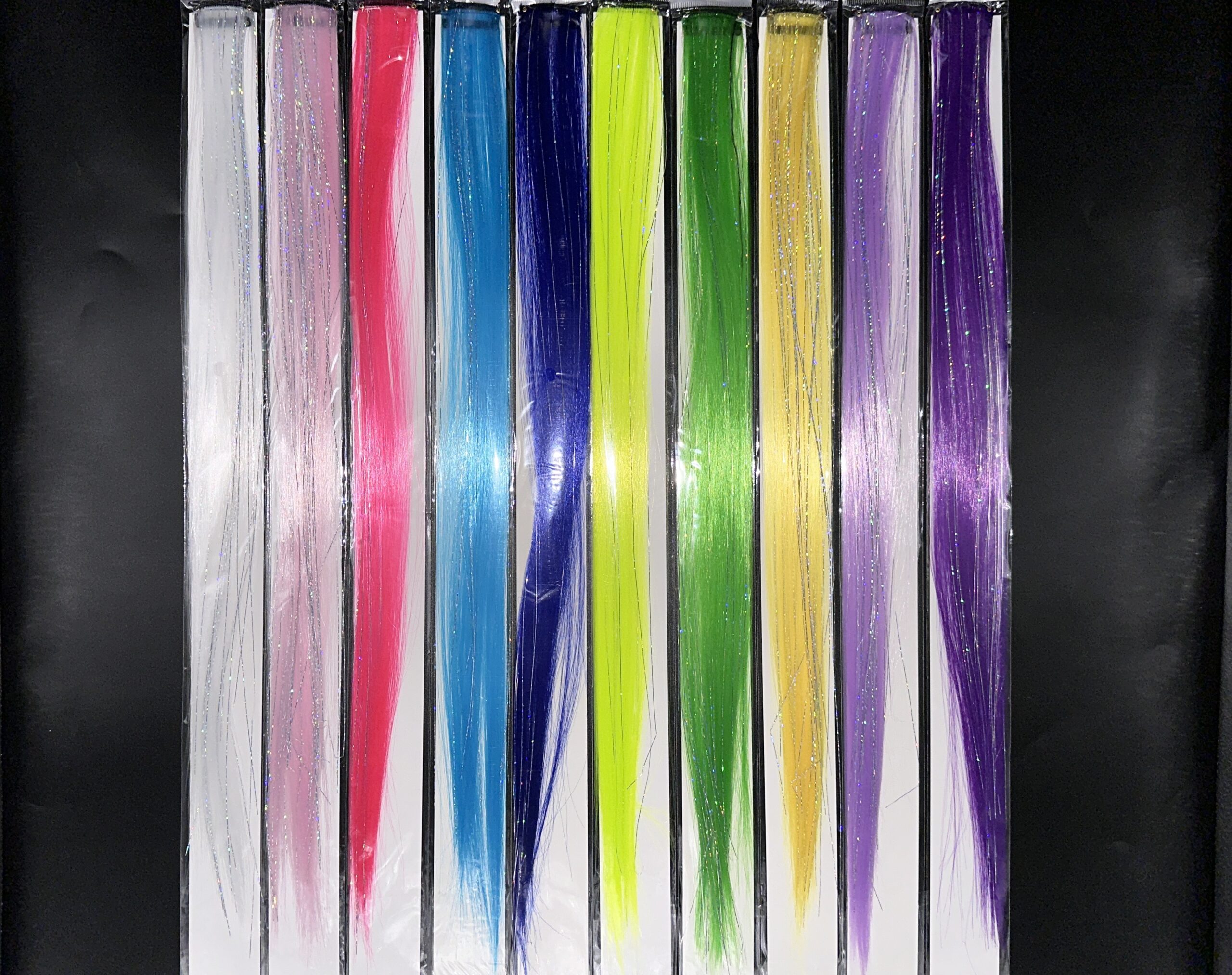 Extensiones Mechas Clip Con Brillo*20U - Cotillon Yang